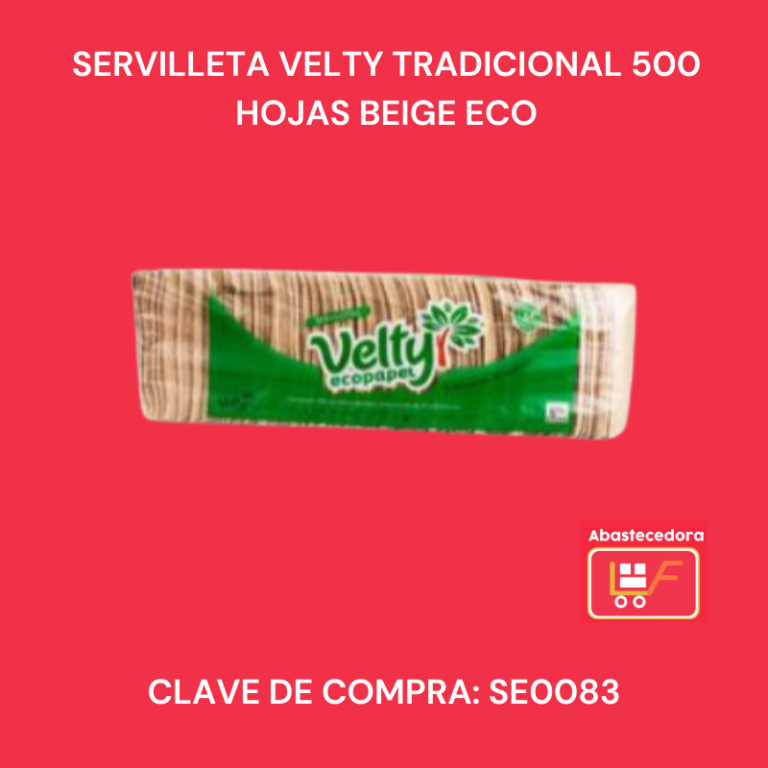 Servilleta Velty Tradicional 500 hojas Beige Eco - Ferrliah